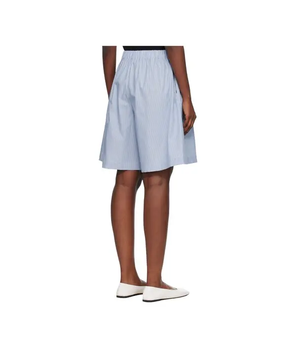 BASERANGE Striped Elasticated-waistband Shorts