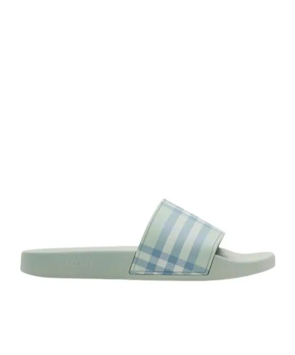 Burberry Check Slides - Haimolv