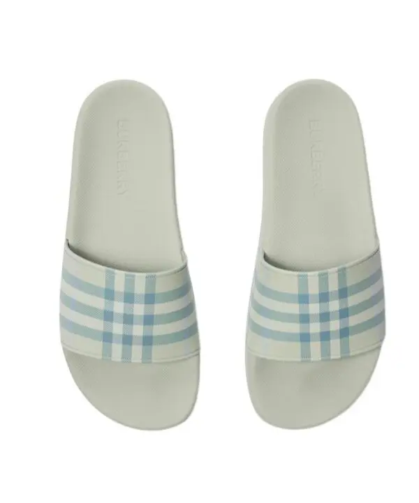 Burberry Check Slides - Haimolv