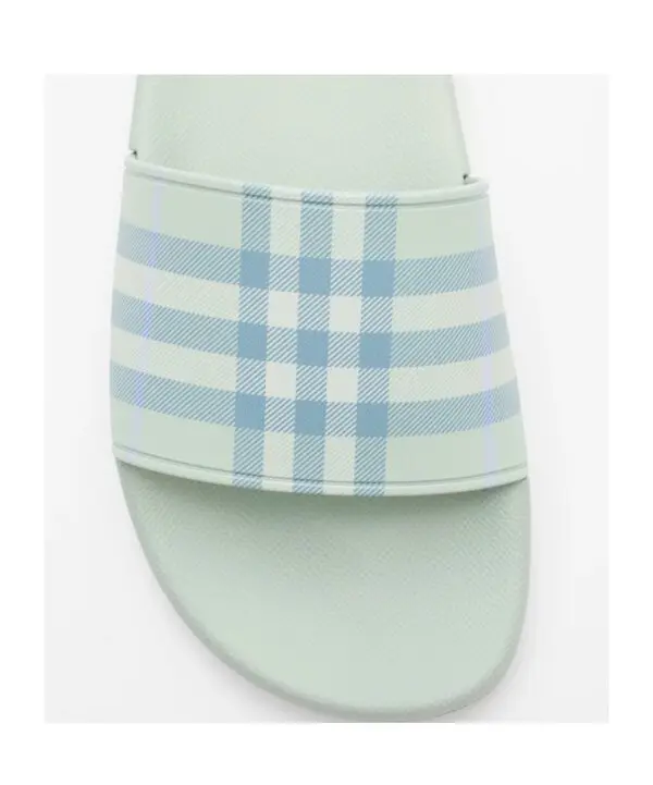 Burberry Check Slides - Haimolv