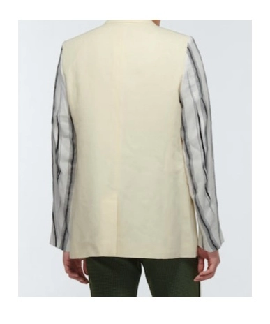 WALES BONNER Malick Cotton And Linen Blazer