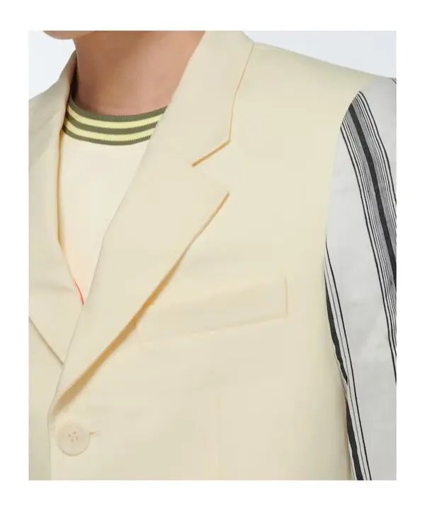 WALES BONNER Malick Cotton And Linen Blazer