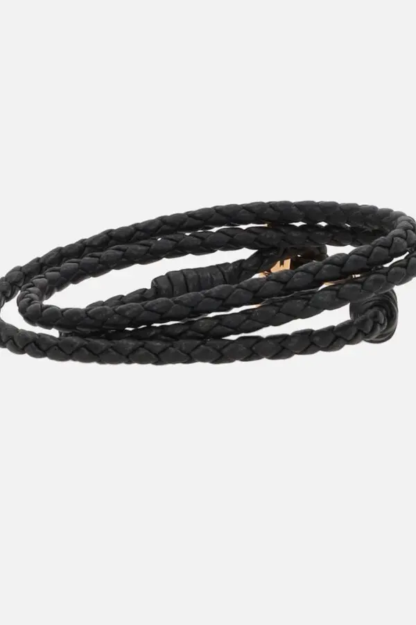 TOM FORD Braided Bracelet With T Plaque