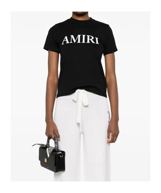 Amiri Logo Printed Crewneck T-shirt