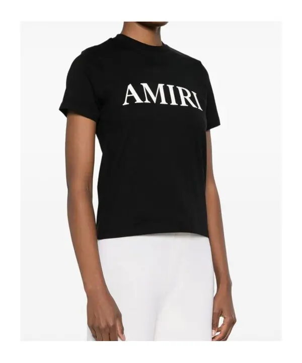 Amiri Logo Printed Crewneck T-shirt