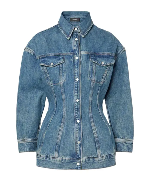 Wardrobe.NYC Denim Jacket With Nipped Waist