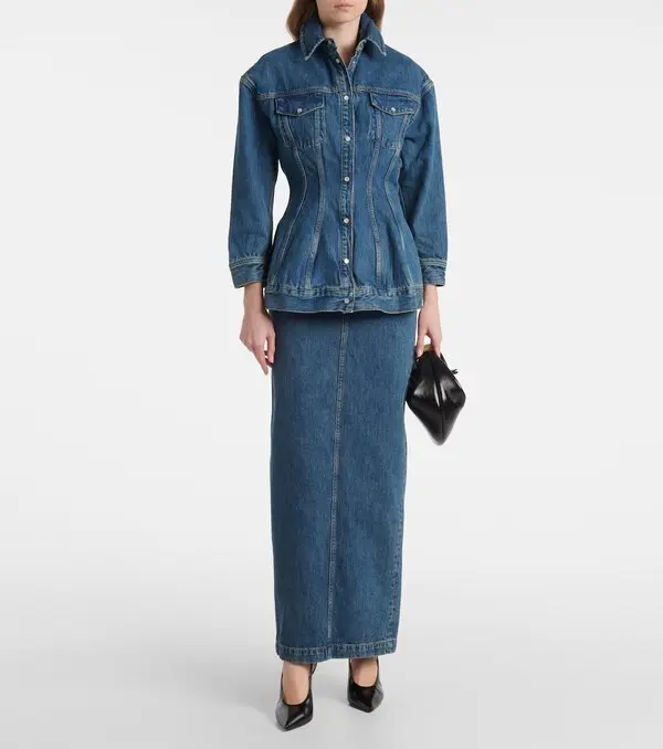 Wardrobe.NYC Denim Jacket With Nipped Waist