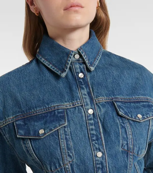 Wardrobe.NYC Denim Jacket With Nipped Waist