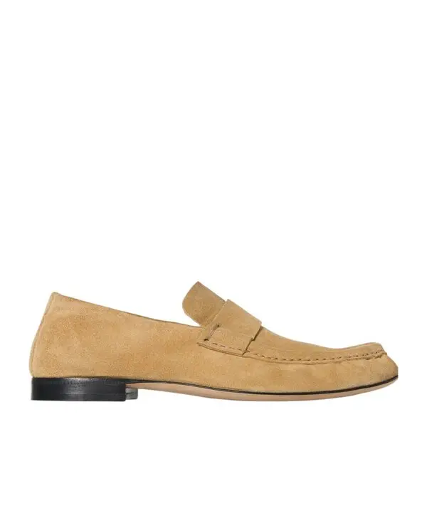 THE ROW Suede Soft Moccasins