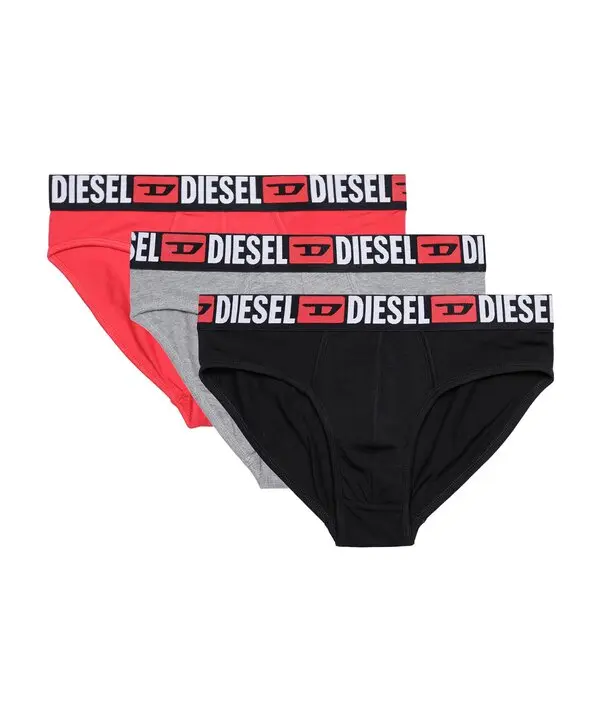 DIESEL® Three-pack Logo-print Briefs
