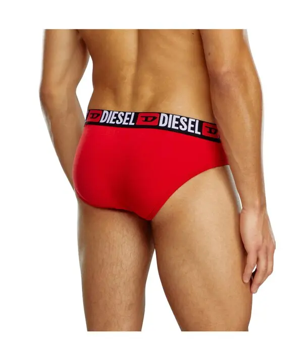 DIESEL® Three-pack Logo-print Briefs