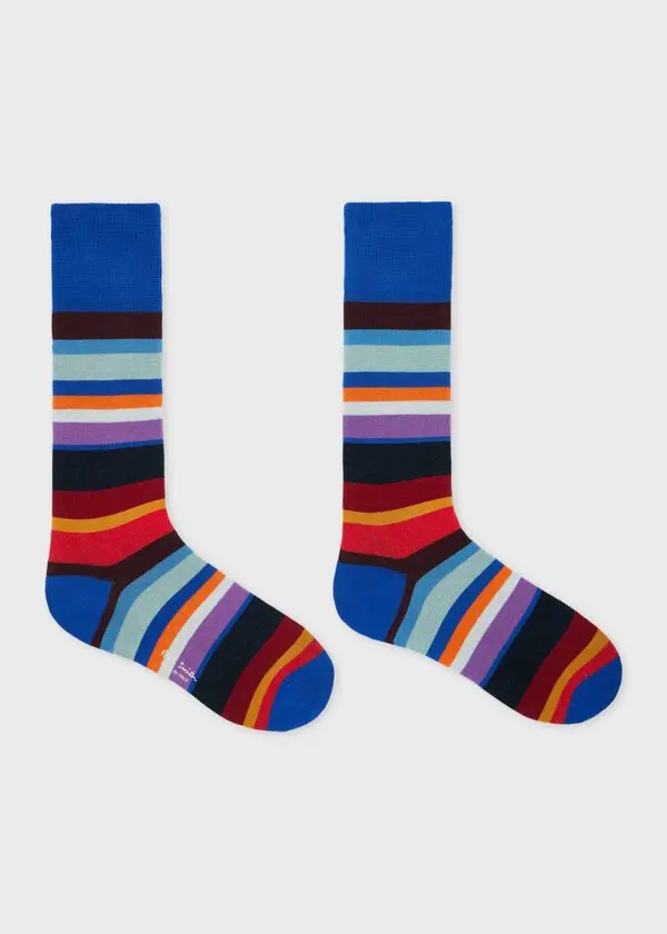 Paul Smith Striped Three Pack Of Socks
