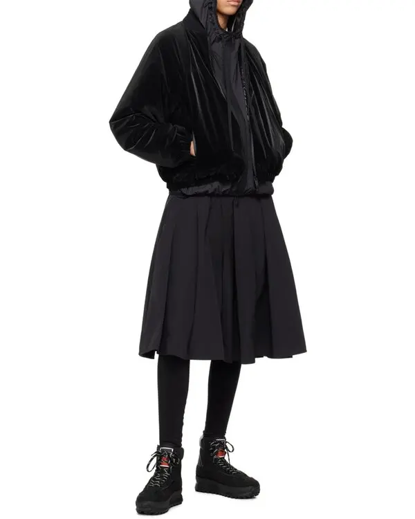 Moncler Auxonne Logo Patch Hooded Jacket - Black