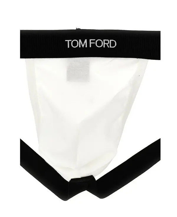 TOM FORD Logo-waistband Stretched Briefs