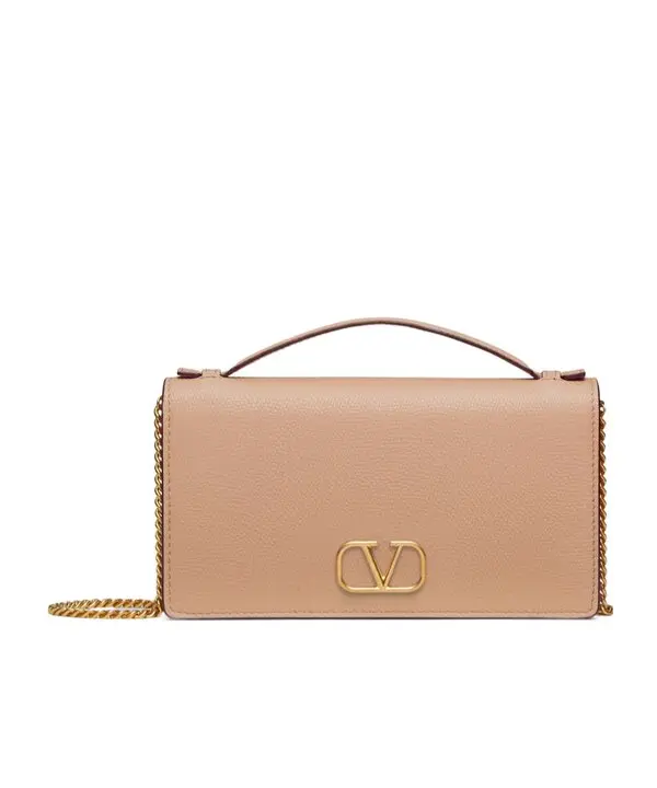 Valentino Garavani Vlogo Signature Foldover Top Clutch Bag