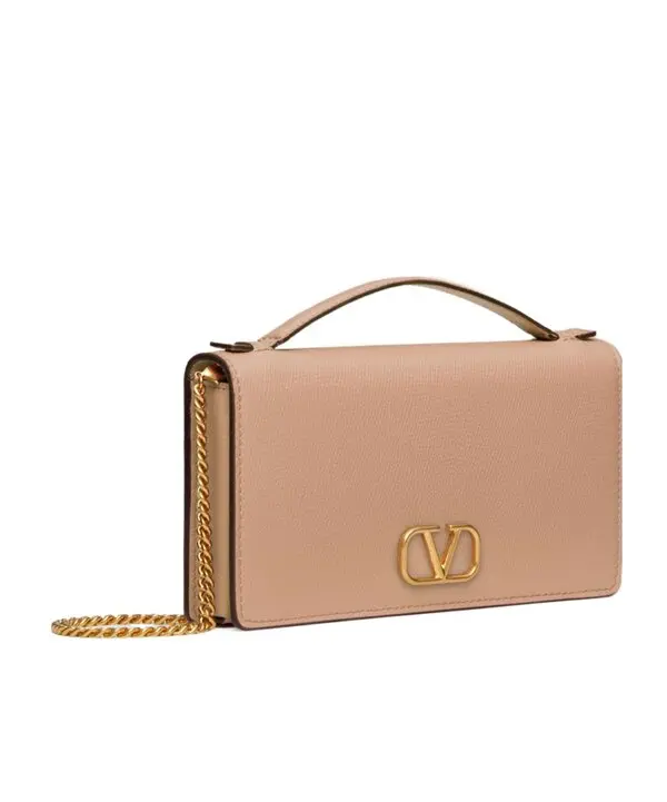 Valentino Garavani Vlogo Signature Foldover Top Clutch Bag