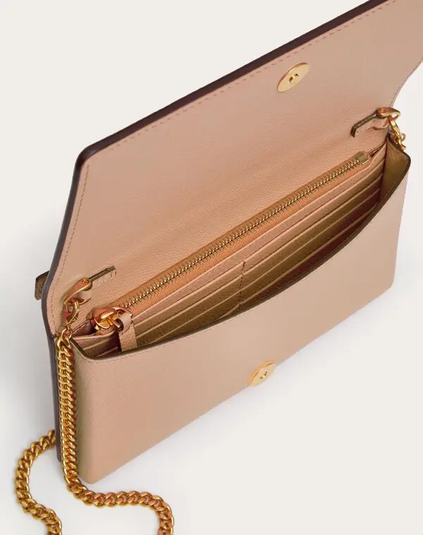 Valentino Garavani Vlogo Signature Foldover Top Clutch Bag