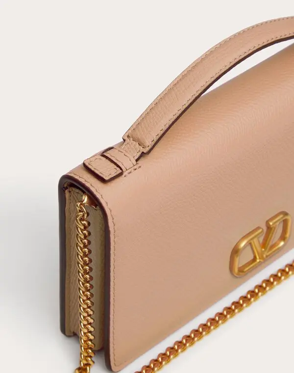 Valentino Garavani Vlogo Signature Foldover Top Clutch Bag