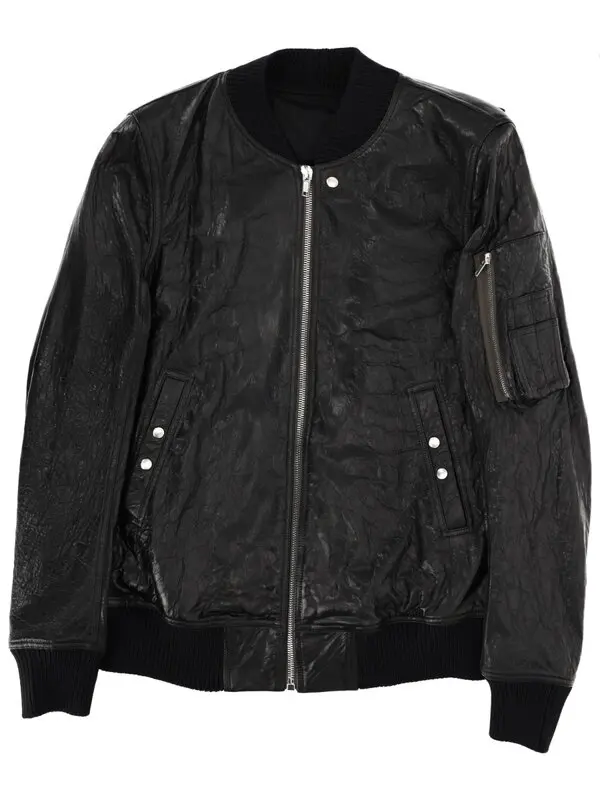 Rick Owens Temple Classic Flight Jacket - Black