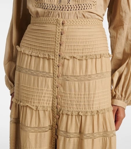 Isabel Marant Étoile Eyelet Maxi Skirt