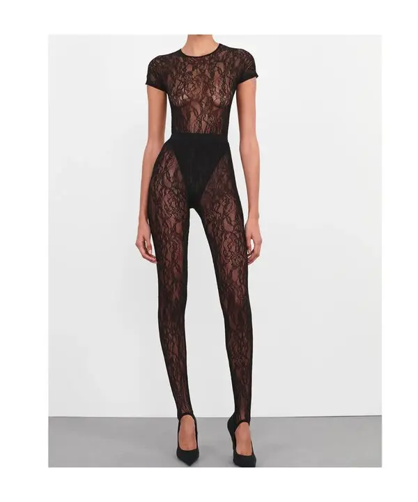 Wardrobe.NYC Lace Stirrup Leggings