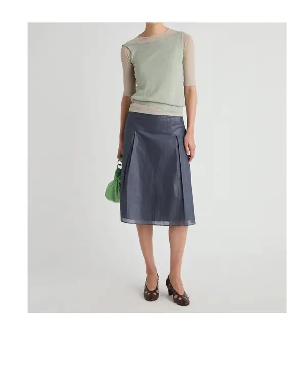 Paloma Wool Pleated Midi Skirt