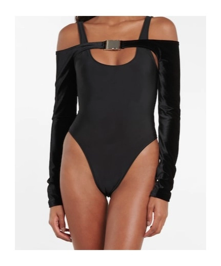 David Koma Embellished Cutout Bodysuit