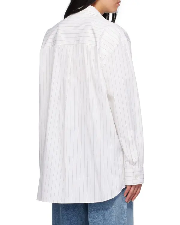 Bottega Veneta Pinstripe Shirt - White