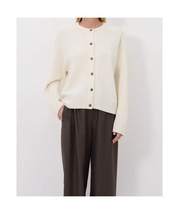 Loulou De Saison Button-up Wool-cashmere Cardigan