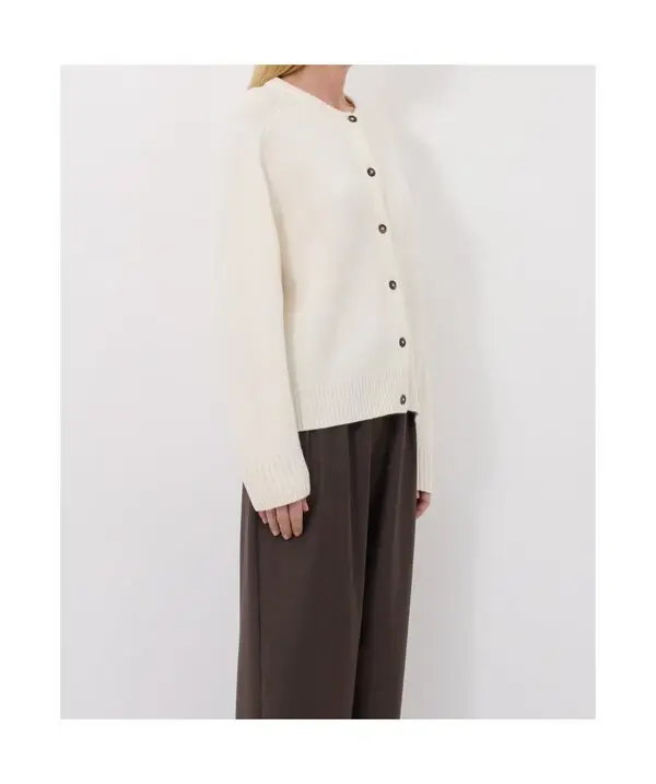 Loulou De Saison Button-up Wool-cashmere Cardigan