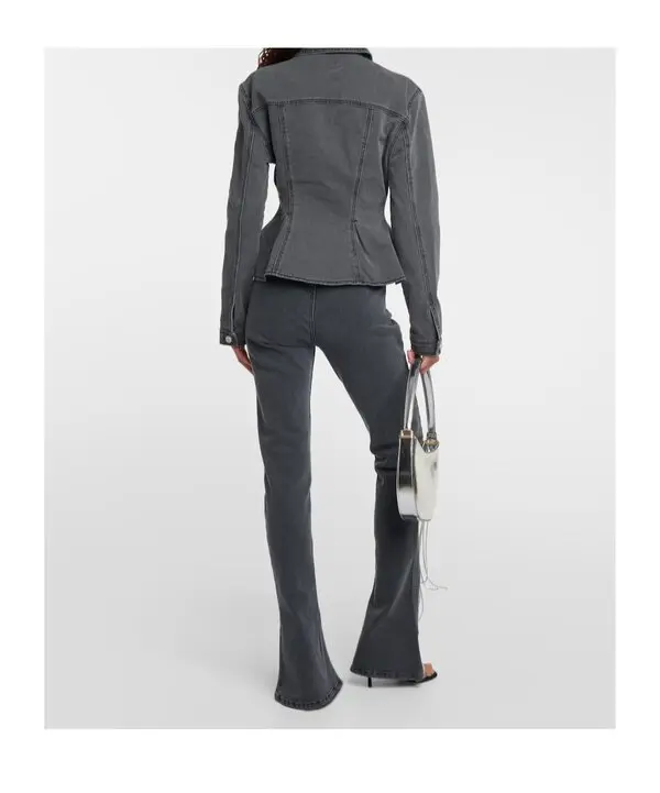 Magda Butrym Peplum Denim Jacket