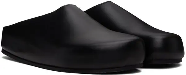 Studio Nicholson Round-toe Leather Slippers