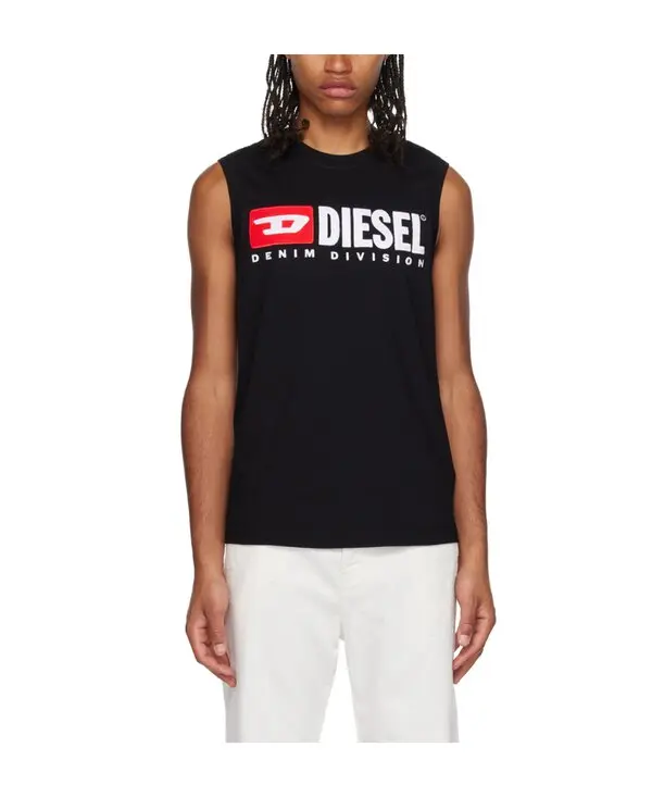 DIESEL® T-isco-div Logo Printed Tank Top