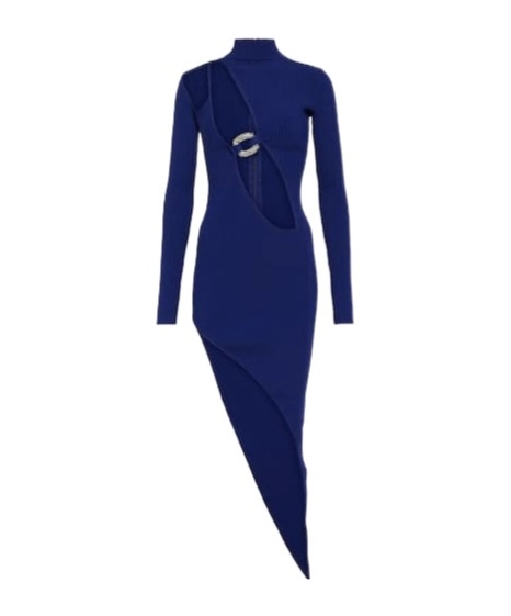 David Koma Cutout Ribbed-knit Minidress