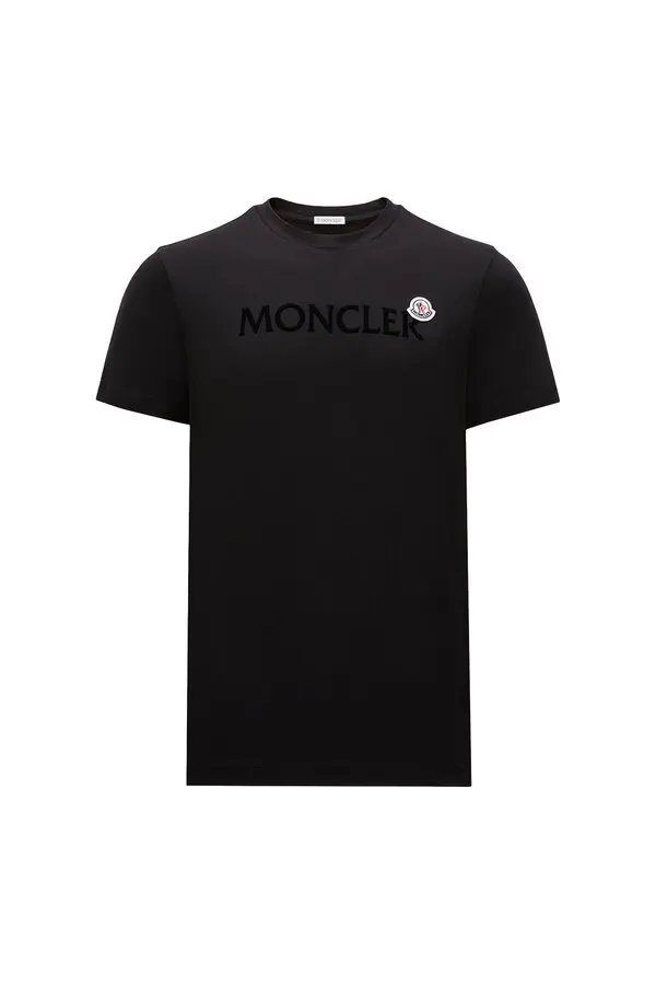 Moncler Flocked Logo Crewneck T-shirt