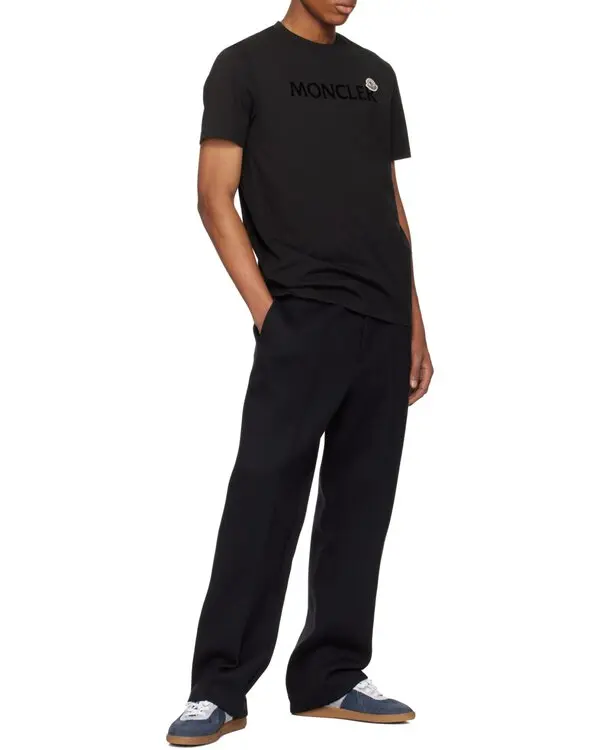 Moncler Flocked Logo Crewneck T-shirt
