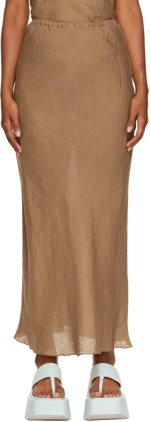 BASERANGE Dydine Linen Maxi Skirt