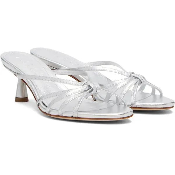 AeydĒ Abby Strapped Sandals - Silver