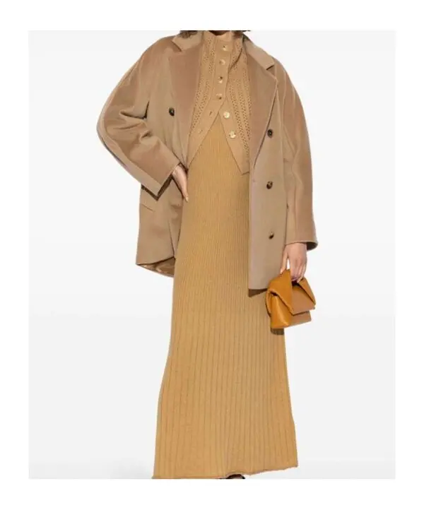 Max Mara Lapel Long-sleeved Coat