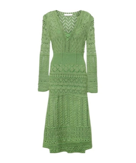 Dorothee Schumacher V-neck Long-sleeved Dress - Green