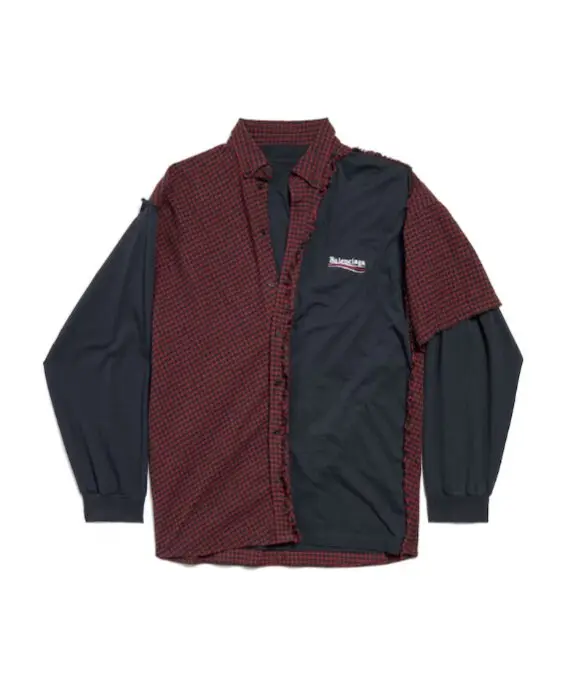 Balenciaga Panelled Long-sleeve Shirt