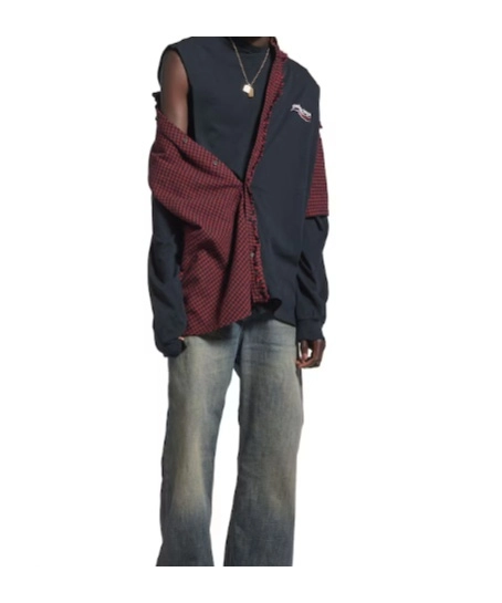Balenciaga Panelled Long-sleeve Shirt
