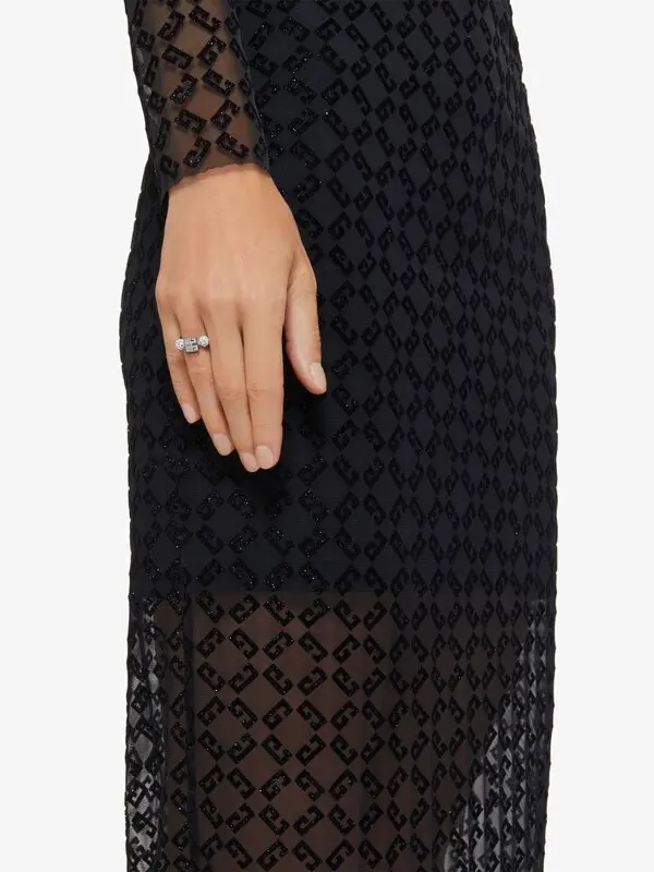 Givenchy 4g Ring In Metal With Crystals
