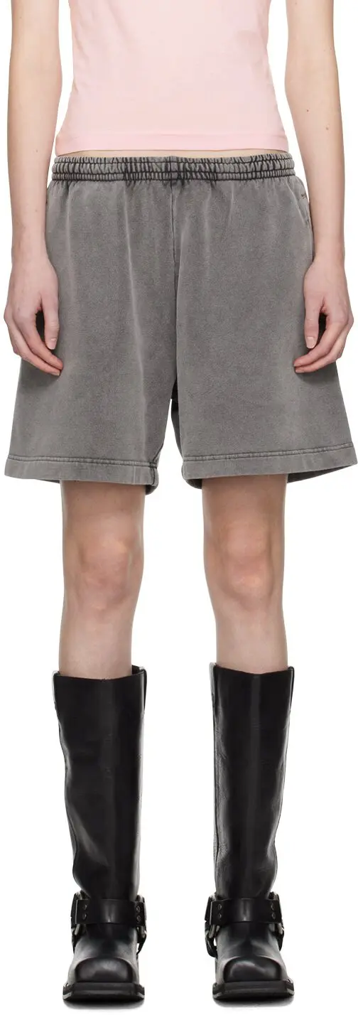 Acne Studios Faded Effect Cotton Shorts