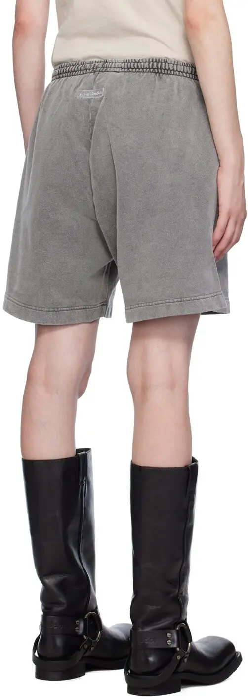 Acne Studios Faded Effect Cotton Shorts