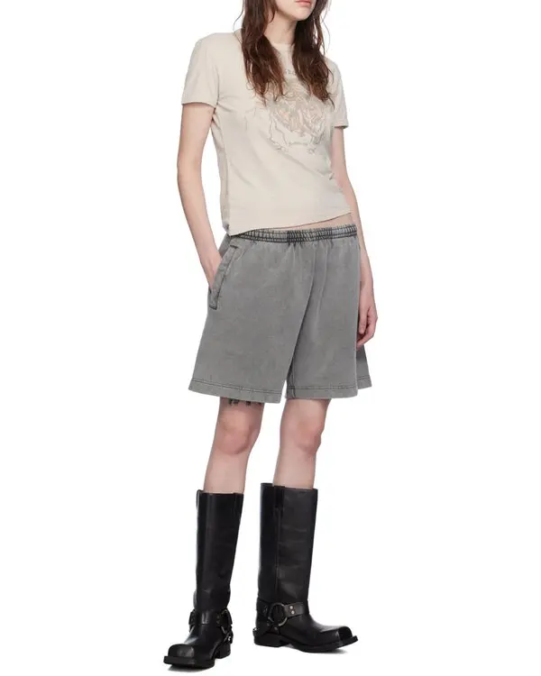 Acne Studios Faded Effect Cotton Shorts