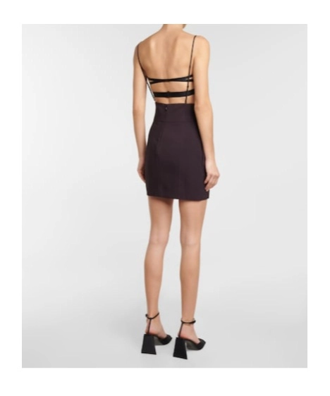 NENSI DOJAKA Cutout Mesh-paneled Minidress