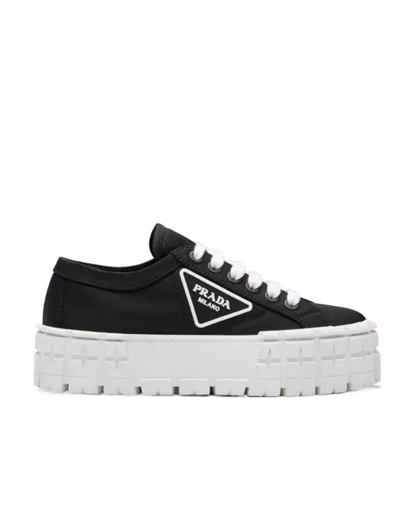 Prada Double Wheel Thick-soled Nylon Gabardine Trainers