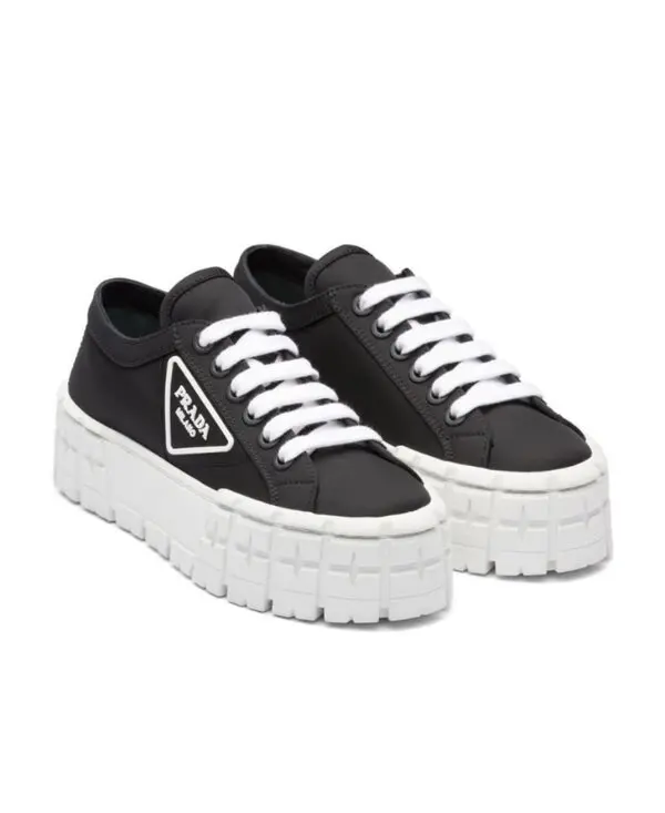 Prada Double Wheel Thick-soled Nylon Gabardine Trainers