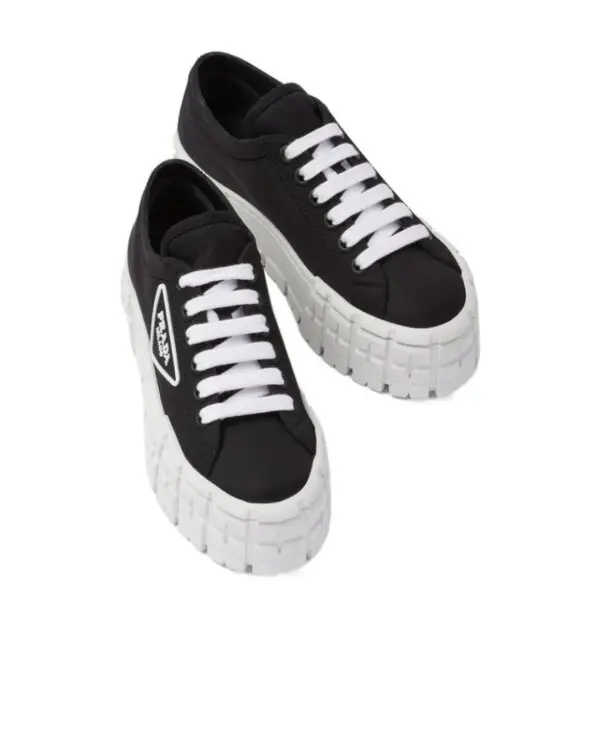 Prada Double Wheel Thick-soled Nylon Gabardine Trainers